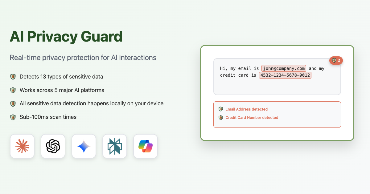 Ai Privacy Guard Protect Your Sensitive Data In Ai Interactions